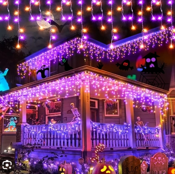 Holiday | Halloween 5 Purple Window Curtain Lights | Poshmark